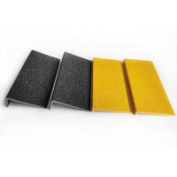 Quality Non Slip FRP Stair Strip Fiberglass L Angle Profiles for Stair Nosing Cutting for sale