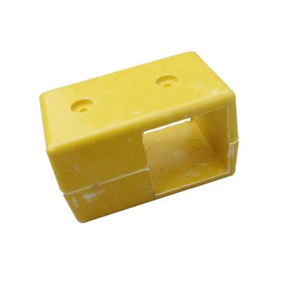 China Custom Size FRP Square Tube Fittings for Industrial Handrail Design Style Connectors for sale