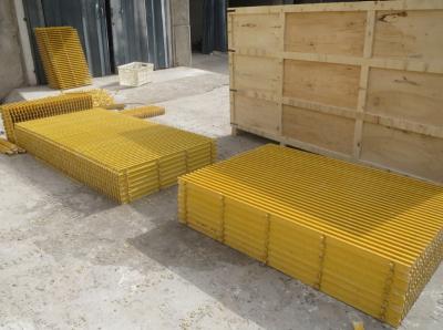 China Paseo de rejilla de fibra de vidrio de FRP ligero diseñado para aplicaciones de aceras de plástico en venta