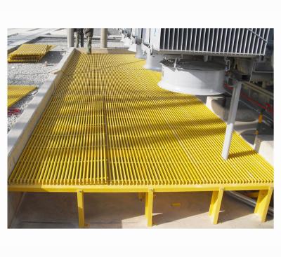 China Außen-Pultruded Walkway Glasfaser FRP Gitter mit hoher Festigkeit und Langlebigkeit zu verkaufen