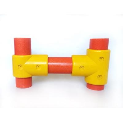 China Estilo industrial 50mm FRP correa/sistema de vallas GRP correa accesorios abrazadera T Accesorios Cross Tee en venta