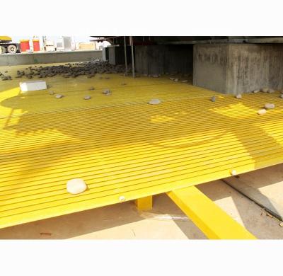 China 25 mm 38 mm 50 mm 58 mm I Bar Pultruded Fiberglass Grating voor industriële toepassingen Te koop