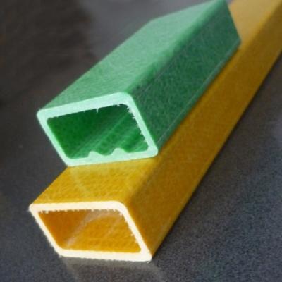 China Perfil de tubo retangular de FRP GFRP personalizável para corte comprimento de serviço de 1m a 11,6m à venda