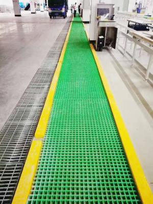 China Roof Solar Fiberglass Walkway Grating with 40% 80% Open Area Anti-Slip for sale