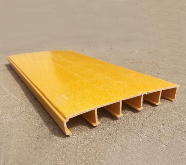 Quality High Strength Fiberglass Deck Board Panel with Wood Grained Finish 80% Open Area for sale