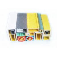 China FRP Rectangular Tube Profile 19x19mm to 110x50mm Corrosion Resistant Fiberglass Pultruded for sale