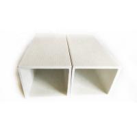 China FRP Rectangular Tube Profile 19x19mm to 110x50mm Corrosion Resistant Fiberglass Pultruded for sale