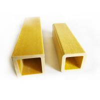 China FRP Rectangular Tube Profile 19x19mm to 110x50mm Corrosion Resistant Fiberglass Pultruded for sale