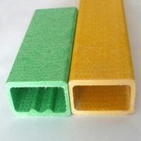 China FRP Rectangular Tube Profile 19x19mm to 110x50mm Corrosion Resistant Fiberglass Pultruded for sale
