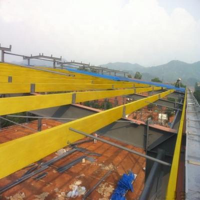Cina 6m di lunghezza liscia GRP FRP Plastic Purlin per il tetto quadro di supporto pannello Alta capacità di carico in vendita