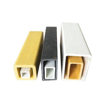 China Profiles de tubos rectangulares de plástico reforzados con fibra de vidrio para la anticorrosión industrial en venta
