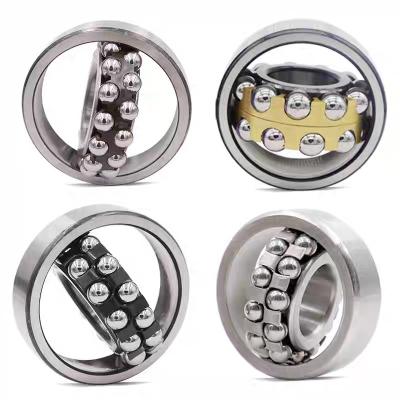 China Industrial Grade Self Aligning Ball Bearings Chrome Steel Self Centering Bearing For Machinery for sale