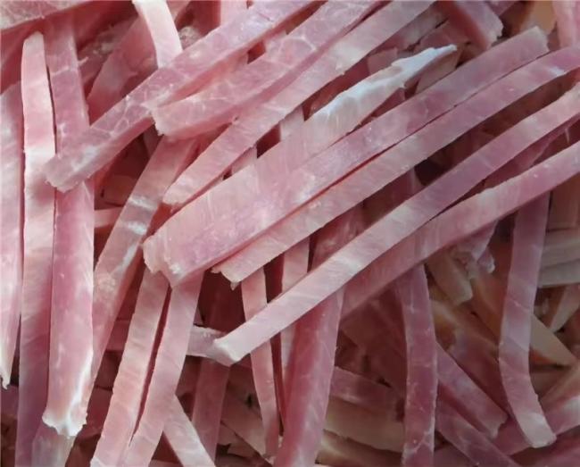 High Capacity Full Automatic Fresh Meat Strip Cutting Machine Used on Chicken Pig Beef