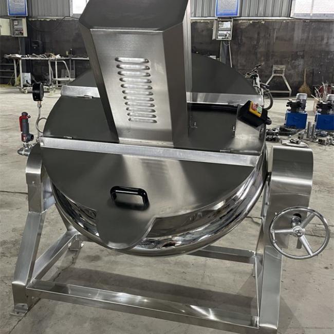 Large Capacity Cooking Pot Automatic Vegetable Cooking Mixer Industrial Meat Cooking Kettle with Factory Price