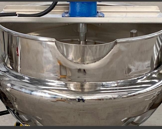 Electric Double Gas Steam Jacketed Kettle with Mixer Agitator Industrial Cooker Jacket Cooking Kettle
