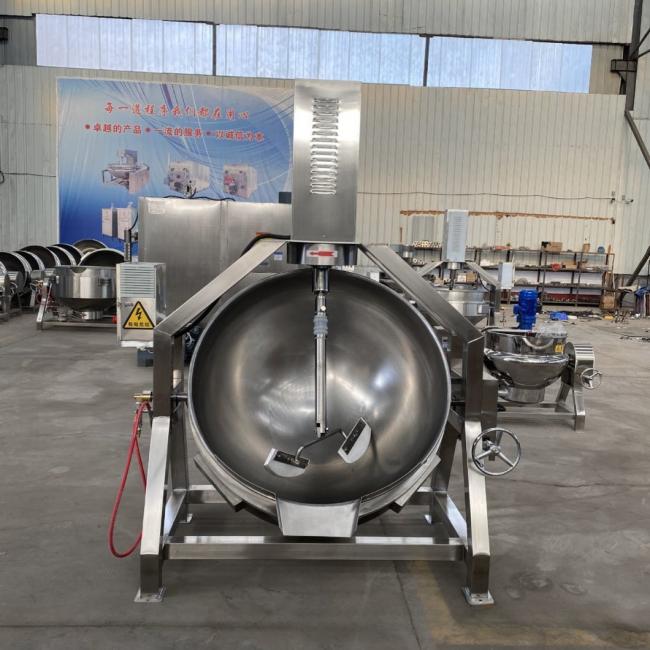 Large Capacity Cooking Pot Automatic Vegetable Cooking Mixer Industrial Meat Cooking Kettle with Factory Price