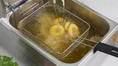 Cina 20 kg Pacchetto Peso lordo Acciaio inossidabile Friggitrice industriale automatica per grandi dimensioni in vendita
