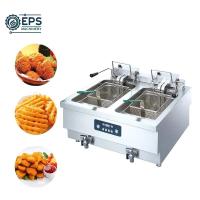 China Button Control Mod Large Capacity Deep Fryer for Bulk Cooking in Commercial Kitchen for sale