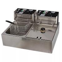 China Button Control Mod Large Capacity Deep Fryer for Bulk Cooking in Commercial Kitchen for sale