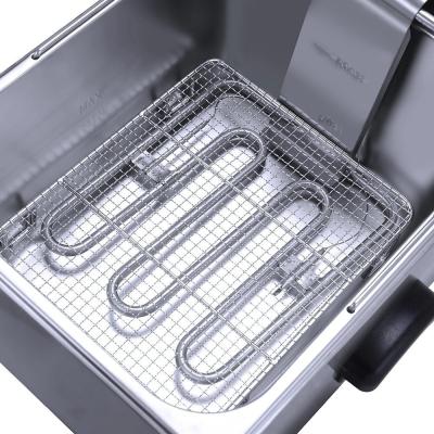 China Stainless Steel Double Fryer for and Simultaneous Cooking in Industrial Environments for sale