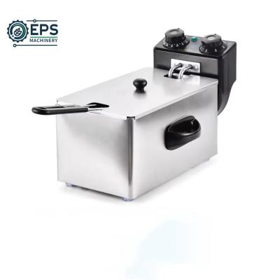 China Volume Snack Production Frying Machine with EPS 405X241X204mm Continuous Snack Fryer for sale