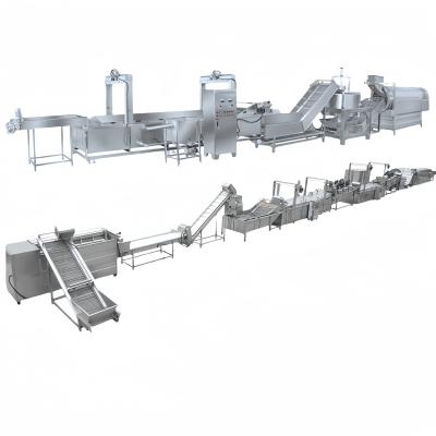 Cina 200 kg e 300 kg Potato Chips Line Capacità Industrial French Fries Processing Machine in vendita