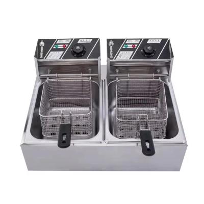 Cina Capacità elettrica Macchina per friggere a doppio cesto Pacchetto professionale 20 kg Peso lordo in vendita