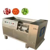 China Automatic Control Meat Slicer Meat Cube Cutter for Thermal Processing 1480x800x980mm for sale