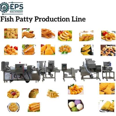China Mini Automatic Meat Pie and Nuggets Pie Machine Production Line with 380V Meat Grinder for sale