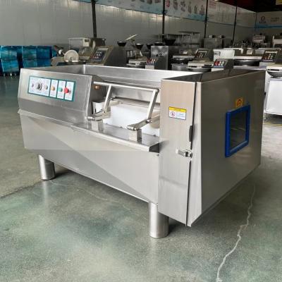 China Customized 3kw Frozen Meat Cube Cutting Machine Slicer Dicing Machine for Hot Meat for sale