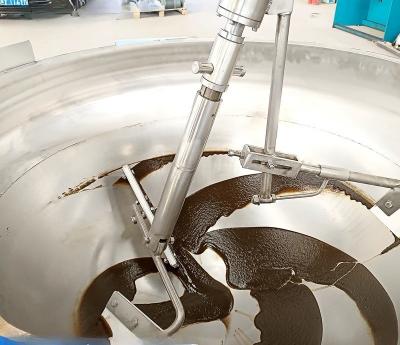 Cina 200L 400L 600L 800L Gas elettrico 300 Litri Bottina da cucina a vapore Bottina da cucina con mixer in vendita