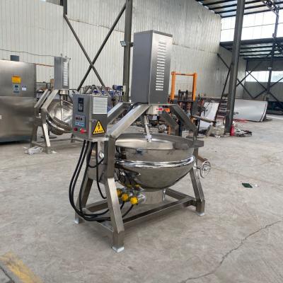 Cina Caldaia per la miscelazione industriale di crema di cioccolato al nougat con indottazione elettrica e miscelatore in vendita