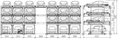 China Smart Parking Multi-floor vertical puzzle parking system vertical horizontal Puzzle Car Parking System Parking Solution for sale