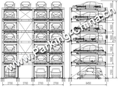 China Dayang Parking Multi-floors vertical China parking vertical horizontal Puzzle Car Parking System Parking Solution for sale
