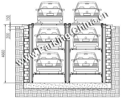 China Dayang pit lift parking system, underground parking, smart parking, rotary parking, stacker parking; for sale