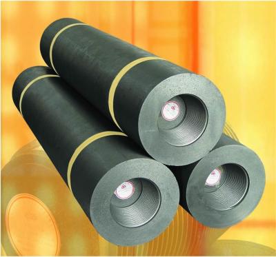 China Homogeneous texture Nominal Diameter 85 mm graphite electrodes with 4TPI Nipple for sale