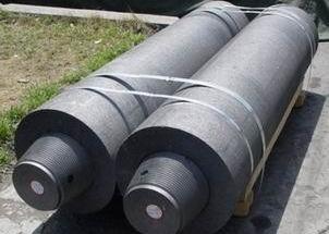 China High Power Nominal Diameter 77 Mm Cutting Graphite Electrodes For Making Pure Silicon for sale
