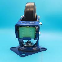 Quality Rubber Aluminum Core Industrial Heavy Duty Spring Load-Bearing Casters Wheels for sale