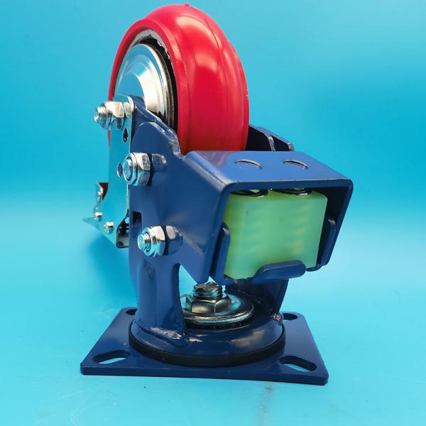 Quality Corrosion Resistance Heavy Duty Castor Wheels  Pu Singel  6