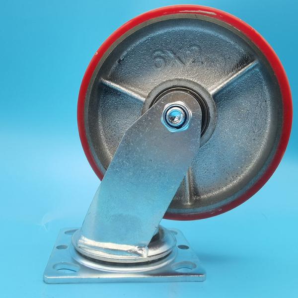 Quality High Load Bearing Heavy Duty Casters Polyurethane Castor Wheels 8