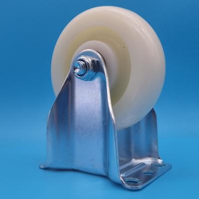 China Medium-Duty White PP Polypropylene Wheels Light Industrial Castors Singel Wheels 2.5 