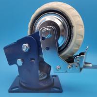Quality 8 " Heavy Duty Polyurethane Casters Dual Spring Load Bearing Wheels Swivel for sale