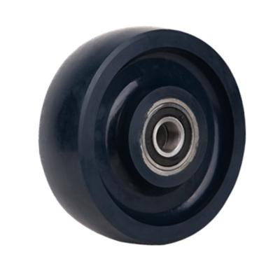 China High-Strength Polyurethane  PU On Steel Hub  4 Inch To 12 Inches Heavy Duty Industrial Caster Solid Pu Wheel-Plain Roller  65 Shore D for sale