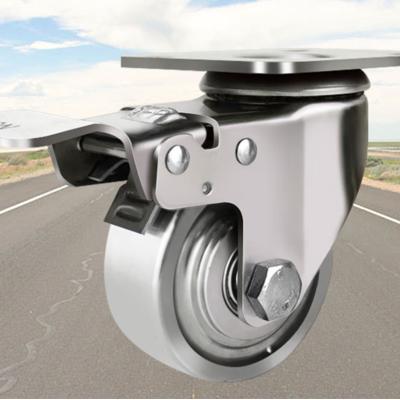 China Manufacturing Casters  Medium Heavy-duty Steel Casters Sus 304 Solid Steel Wheels Corrosion-resistant Casters for sale