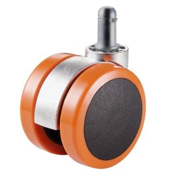 China Small Mini Castor Anti-Shock 60mm Quiet Operation Threaded Stem Caster Wheel For Furniture Office Chair for sale