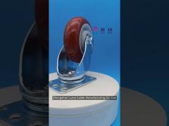 cost-effective  medium duty casters red pp wheels rubber core food industry  food processing