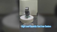 High Load Capacity Cast Iron Casters operable from -20℃ to 300℃.