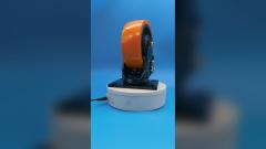 industrial heavy duty lockable orange Iron core PU castors