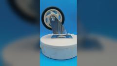 Medium duty castors rigid black TPU wheel