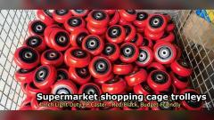 4 Inch Light-Duty PP Caster – Red/Black Budget-Friendly